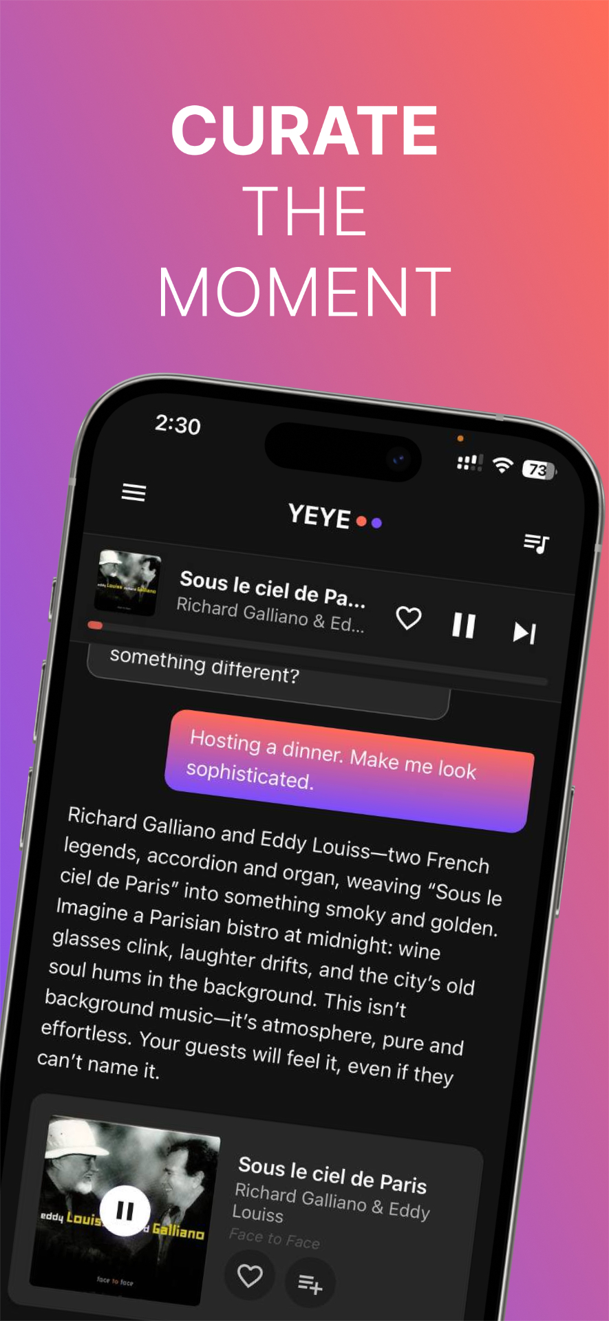YEYE – Let's Talk Some Music